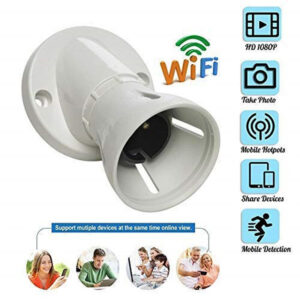 2 in 1 Spy Bulb Holder Camera for Home Spy World