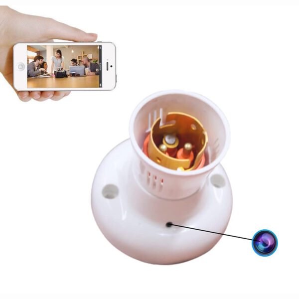 2 in 1 Spy Bulb Holder Camera for Home Spy World