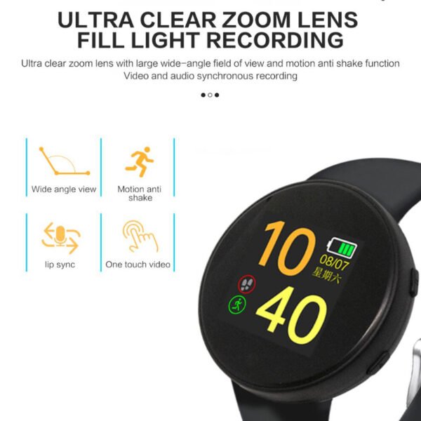 1080P HD Mini HD WiFi Smart Watch Spy Camera with Mobile Connectivity ...
