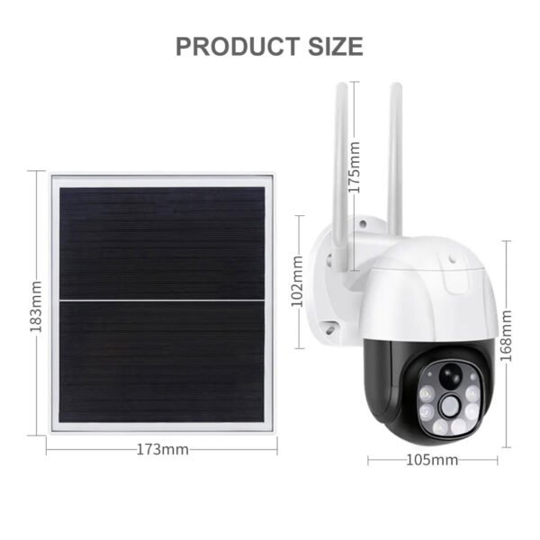 PTZ 3MP Solar Powered 4G Security Camera Spy World